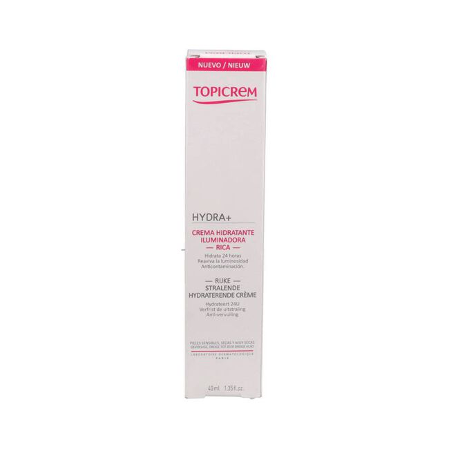 Comprar Topicrem Hydra+ Radiance Crema Hidratante Iluminadora Rica, 40 ...